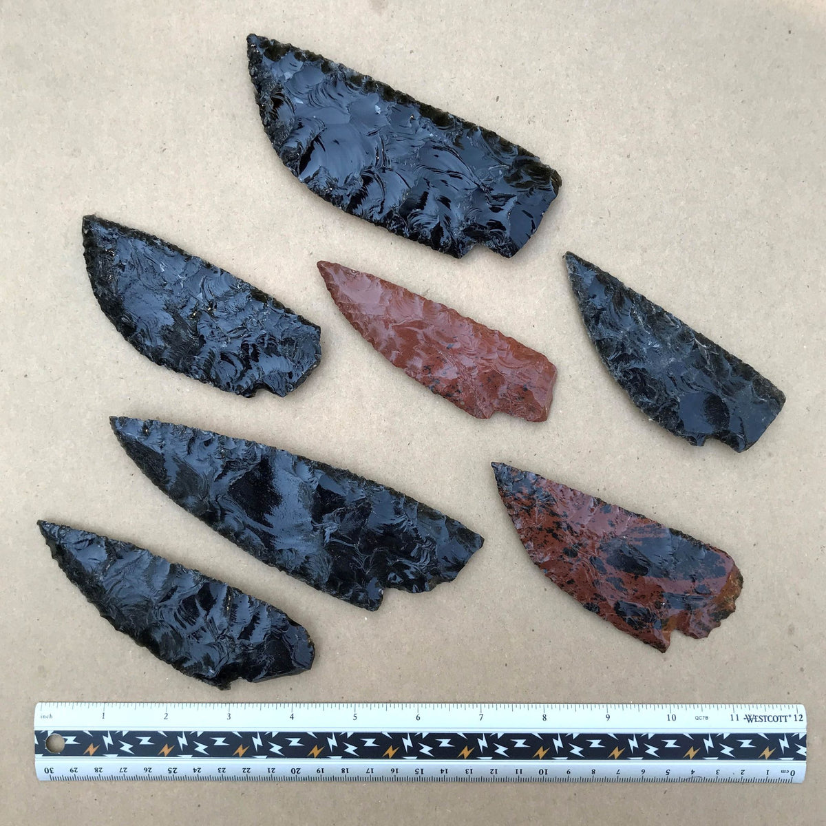 Black & Mahogany Obsidian Stone Knife Blades - Flintknapped Blades ... Black & Mahogany Obsidian Stone Knife Blades - Flintknapped Blades ...