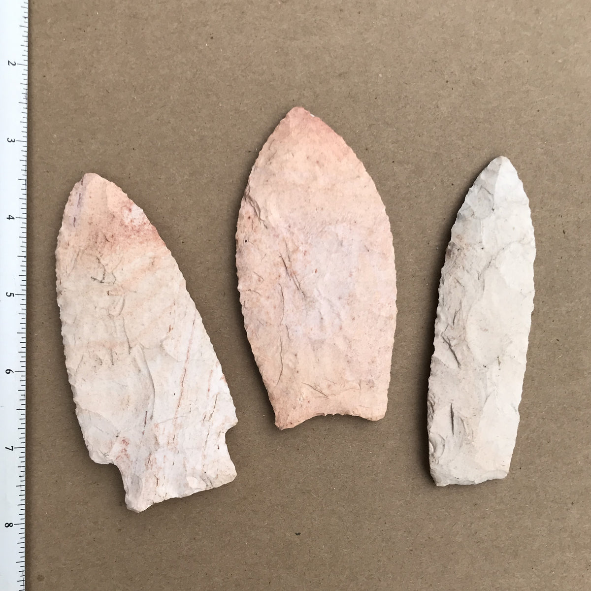 Keokuk Chert Straight Blades -- Lot of 3 – Native Way Online